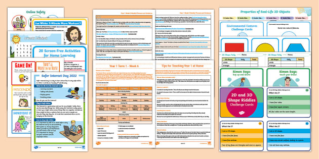 FREE! - Year 1 Term 1 Week 6 Remote Home Learning Pack