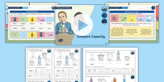 Y3 Supports White Rose: Step 10 Compare Capacity and Volume