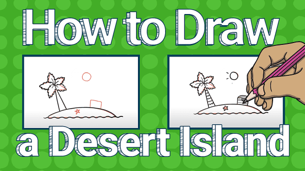 How to Draw a Desert Island | Twinkl Kid's TV