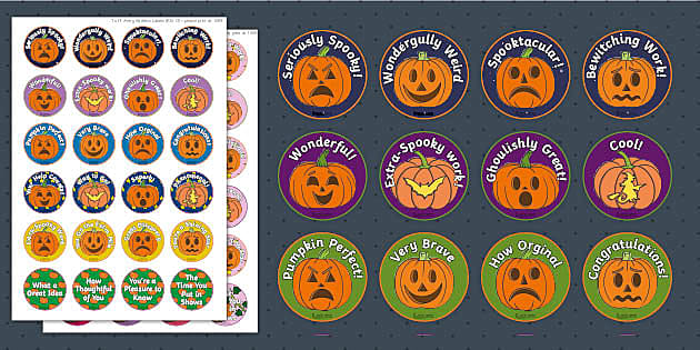 Autumn Pumpkin - Reward Stickers (teacher made)