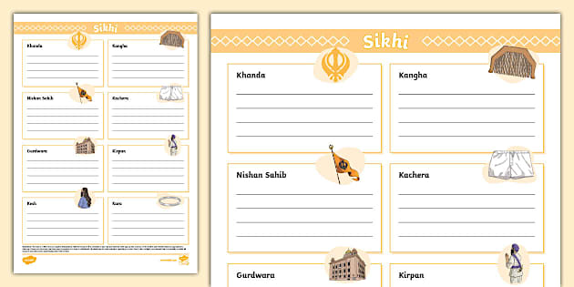 Sikhi Fact File Template (Teacher-Made) - Twinkl