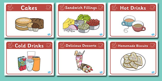 Cafe Display Posters (teacher made)