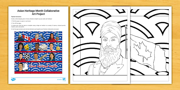 Asian Heritage Month Collaborative Art Project - Twinkl