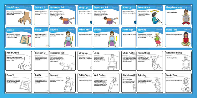 Sensory Brain Break Activity Cards (Teacher-Made)