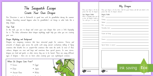 FREE! - Design Your Own Dragon Activity to Support Teaching on The ...