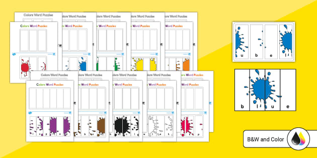 Colors Word Puzzles (creat de profesori) - Twinkl
