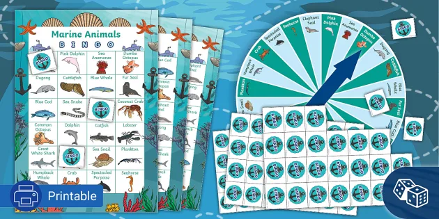 FREE! Under The Sea Board Games Pack For Earth Day 2022