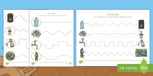 Earth Day Cutting Activity | PreK Resource | Twinkl USA