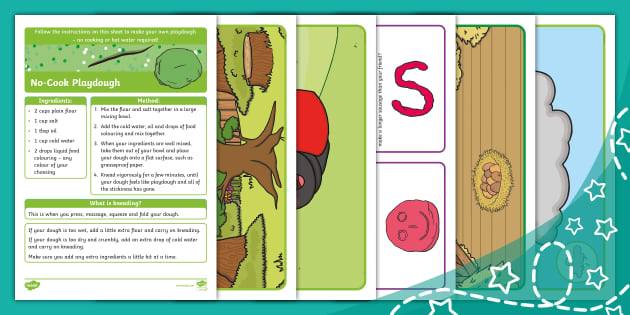 Spring-Themed Playdough Recipe and Activities Pack - Twinkl