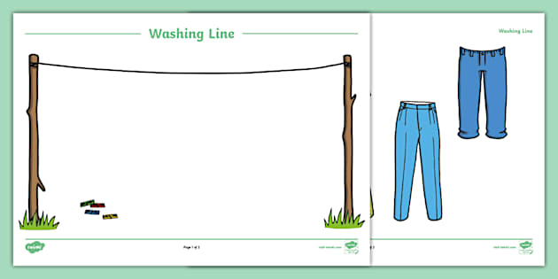Attention And Listening: Washing Line (Teacher-Made)