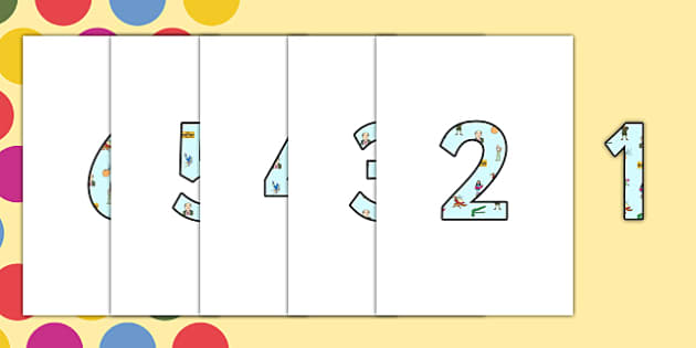 Roald Dahl Display Numbers (teacher made) - Twinkl