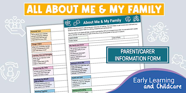All About Me & My Family - ELC Information Form
