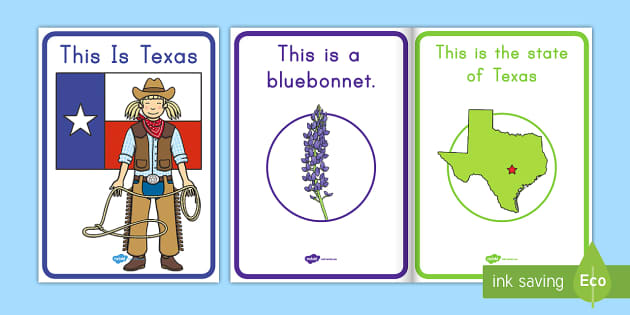 Texas State Symbols Emergent Reader eBook (teacher made)