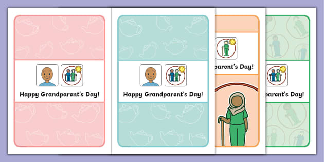 Twinkl Symbols: Grandparent's Day Card Inserts - Twinkl