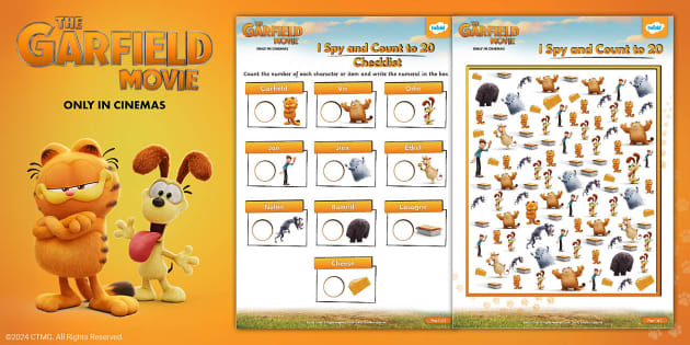 FREE! - 👉 Printable Garfield Game | The Garfield Movie | Sony Pictures