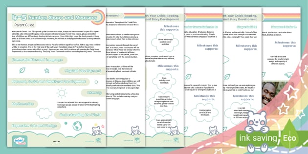 4-5 Number, Shape and Measures Parent Guide (teacher made)