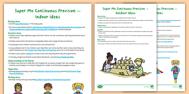 PSED Super Me Continuous Provision Ideas Bank
