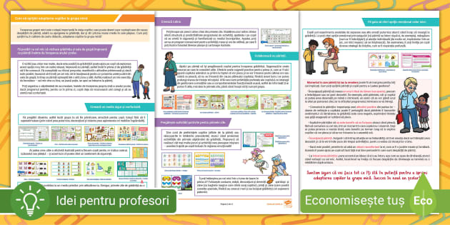 Cum să sprijini adaptarea copiilor la grupa mică – Idei