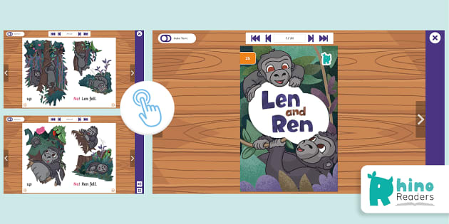 Decodable Junior Infant Book | Len and Ren | Rhino Readers