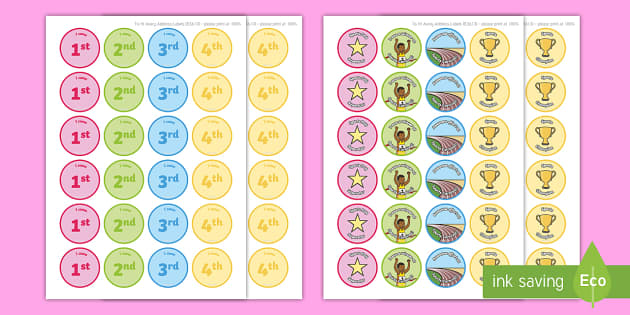 Sports Day Stickers - Motivational Stickers (teacher made)