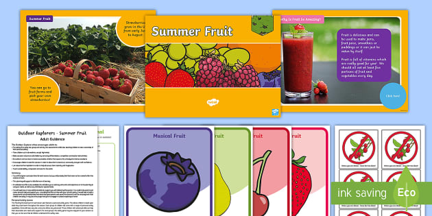 Fruits of Summer Lesson Pack - EYLF - Outdoor Learning