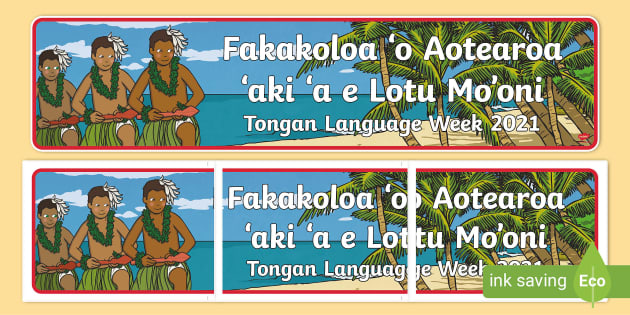 Tongan Language Week Display Banner