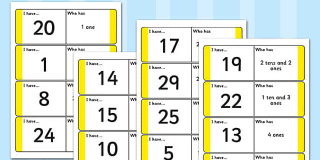 Place Value Loop Cards to 30 (Hecho por educadores) - Twinkl