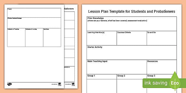 Primary School Lesson Plan Template CfE Twinkl Twinkl