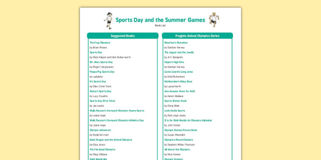 Sports Activities for Kids - Twinkl
