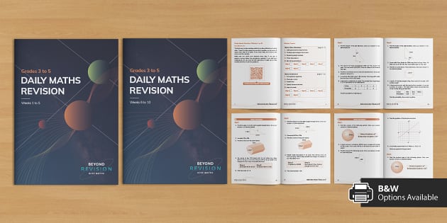 👉 Daily Maths Revision Booklet - Grade 3 to 5 (Weeks 1 to 10)