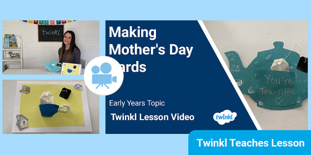 Mother’s Day Card Craft Video Lesson | Kindergarten Arts