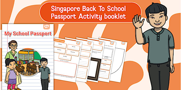 Singapore Back To School Passport Activity booklet