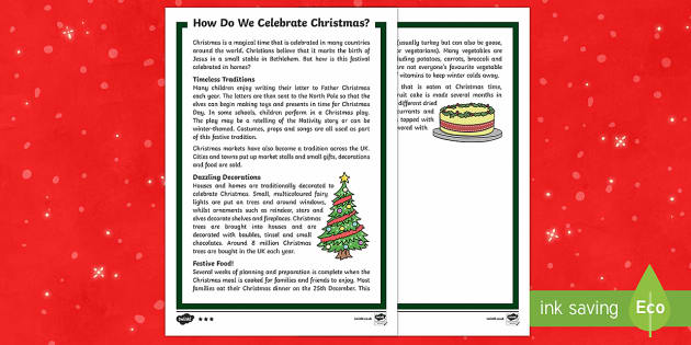 KS1 Christmas Fact File | Christmas Resources | Twinkl