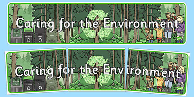 Caring for the Environment Display Banner Recycle Display Banner - Recycle