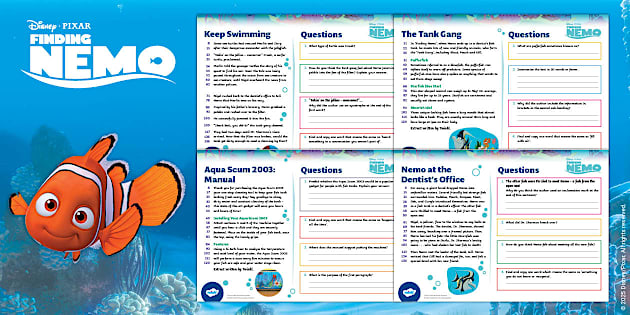 Finding Nemo: 60-Second Reads Activity Pack [Ages 7-9]