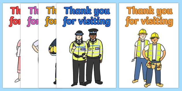 People Who Help Us Thank You For Visiting Card Templates