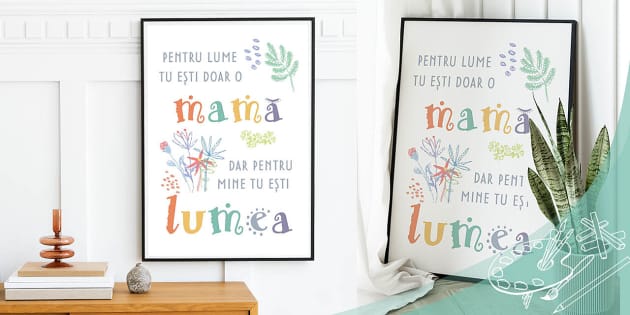 Mama, tu ești lumea mea – Planșă Galeria de artă