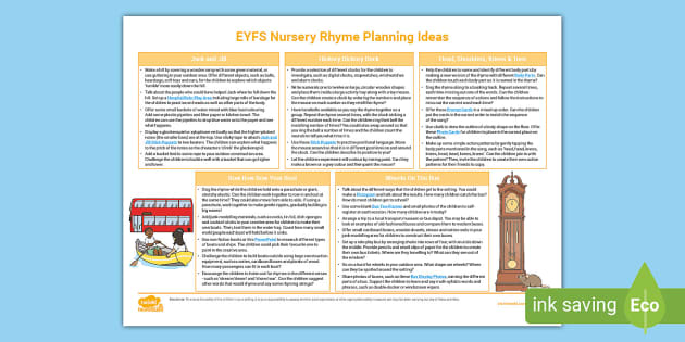 Nursery Rhyme Week Planning Kindergarten | Twinkl | Nursery Rhymes