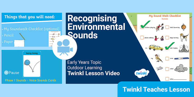 Outdoor Sound Walk Video Lesson | EYFS Outdoor Learning