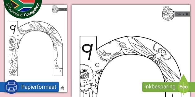 Assosiasie Inkleurprent N-Klank (teacher made) - Twinkl