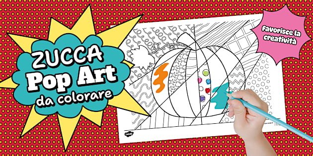 Zucca in stile Pop Art