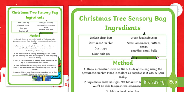 Christmas Sensory Activities - Learning Through Sensory Activities - Twinkl