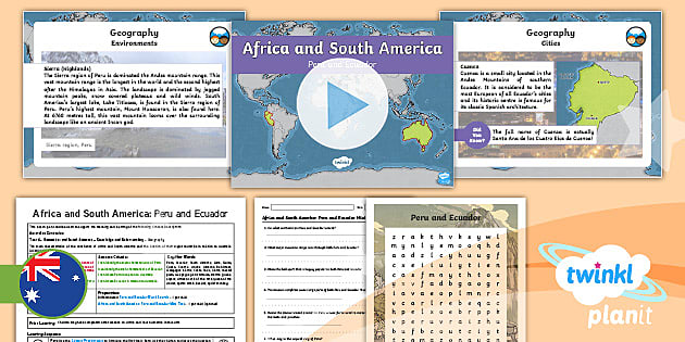 Year 4 HASS Geography Africa and South America Lesson 8