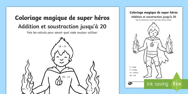 Coloriage magique soustraction CP | Cycle 1 - Twinkl