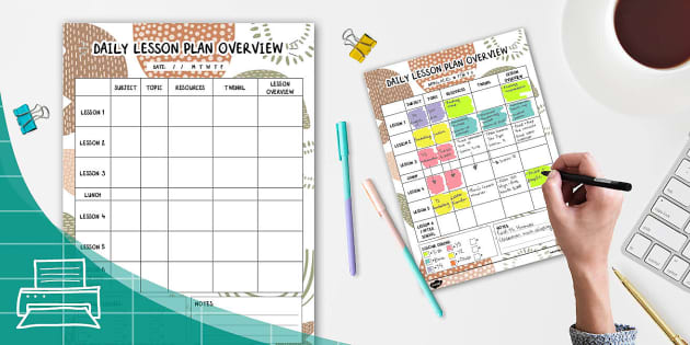 Boho Shapes | Daily Lesson Overview (teacher made) - Twinkl