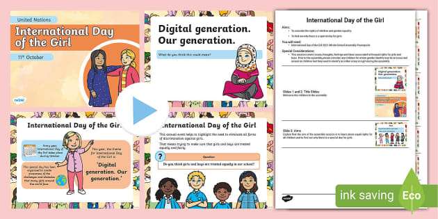 International Day of the Girl Whole-School Assembly Pack