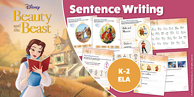 Beauty and the Beast: Sentence Writing Activity Pack
