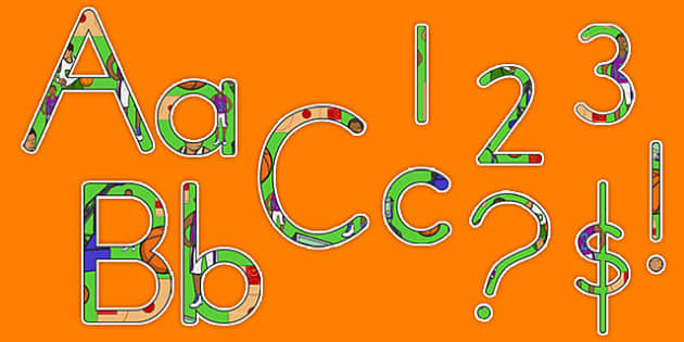 Basketball Bulletin Board Letters and Numbers (teacher made)