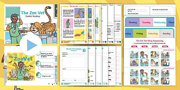 The Zoo Vet | Guided Reading Follow-Up Activities KS1