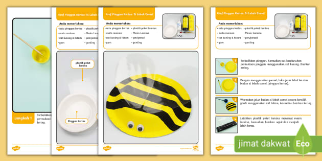 Cara Cara Membuat Kraf Kanak Kanak Pinggan Kertas Mudah